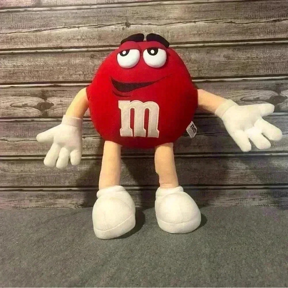 Toys | Vintage Red Mms Standing Plush Toy 1997 Stands About 9 Tall ...